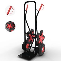 MAXCRAFT Treppenkarre bis 200 kg - 12 R&auml;der in Schwarz