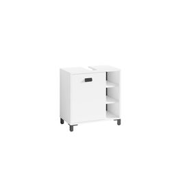 ByLiving Waschbeckenunterschrank WELLNESS, Breite 60 cm, wei&szlig;/schwarz