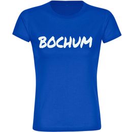 multifanshop Damen T-Shirt - Bochum - Textmarker - Druck wei&szlig; - Frauen