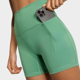 Shorts adidas Performance "W 3SS SCULPT S", Damen, Gr. L, L&auml;nge 5, preloved gr&uuml;n, innenbeinl&auml;nge ca. 13 cm, Obermaterial: 80% Polyester, 20% Elasthan, Hosen Shorts
