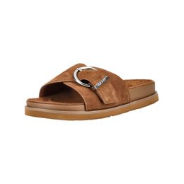 Pantolette Gant "Gant Pantoletten Veloursleder", Damen, Gr. 37, cognac, Veloursleder, Schuhe Pantolette