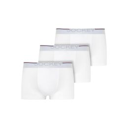 Trunk Jockey "Cotton Stretch", Herren, Gr. M, wei&szlig;, Single Jersey, Obermaterial: 95% Baumwolle, 5% Elasthan, Unterhosen, atmungsaktiv, passgenau mit Stretchanteil