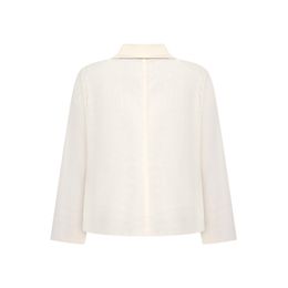 Kurzblazer Betty Barclay "Damen mit 3/4 Arm", Damen, Gr. 48, rohwei&szlig;, Obermaterial: 55% Leinen, 45% Viskose, l&auml;ssig geschnitten normal, Blazer Kurzblazer