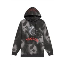 Kapuzensweatshirt Thug Life "Thug Life Thug Life Sky Hoodies", Herren, Gr. L, schwarz, grau, 80% Baumwolle, 20% Polyester, Sweatshirts