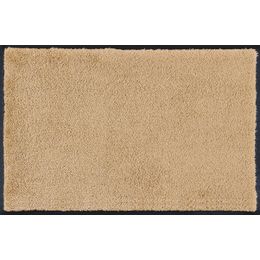 Fu&szlig;matte "Original Uni, Schmutzfangteppich" Gr. 16, beige (sand), B:60cm H:9mm L:90cm, Kunstfaser, wash+dry by Kleen-Tex, Teppiche, Fu&szlig;matte, Schmutzmatte, rutschhemmend, auch als L&auml;ufer erh&auml;ltlich
