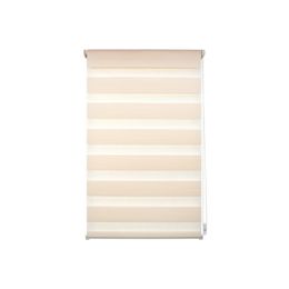 Doppelrollo Liedeco "Klemmfix-Duo-Rollo" Gr. 1, rot (apricot), B:45cm H:160cm, Polyester, Rollos, 1 St&uuml;ck