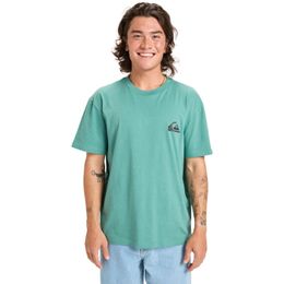 T-Shirt Quiksilver "Ev Mini Logo", Jungen, Gr. L, gr&uuml;n (deep sea), Obermaterial: 70% Baumwolle, 30% Baumwolle., Shirts T-Shirt