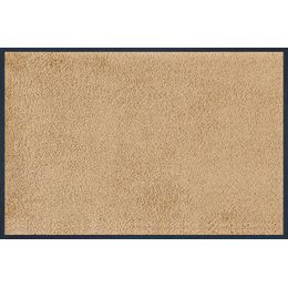 Fu&szlig;matte "Original Uni, Schmutzfangteppich" Gr. 15, beige (sand), B:40cm H:9mm L:60cm, Kunstfaser, wash+dry by Kleen-Tex, Teppiche, Fu&szlig;matte, Schmutzmatte, rutschhemmend, auch als L&auml;ufer erh&auml;ltlich
