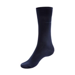 Basicsocken BOSS "Marc RS Uni", Herren, Gr. 43-46, blau (marine), Baumwollmischung, elastisch, Socken, mit eingesticktem Logoschriftzug