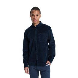Langarmhemd Quiksilver "Smoke Trail Cord", Herren, Gr. L, US-Gr&ouml;&szlig;en, schwarz navy, Obermaterial: 100% Baumwolle;, Hemden