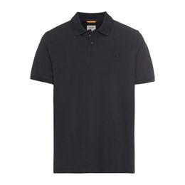 Poloshirt Camel Active, Herren, Gr. L, night blau, Piqu&eacute;, Obermaterial: 100% Baumwolle, unifarben, normal h&uuml;ftbedeckend, Rundhals, Shirts, normale Passform, Polokragen, 2-Knopf-Form, mit Logo-Stickerei