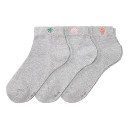 Gina Benotti 3 Paar Damen Sneaker-Socken kn&ouml;chelhoch