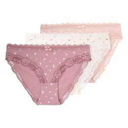 Gina Benotti 3 Damen Slips mit Spitze