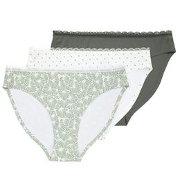 Gina Benotti 3 Damen Seamless-Slips im Muster-Mix