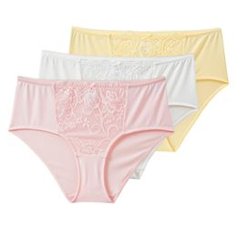 Gina Benotti 3 Damen Pantys mit Spitze