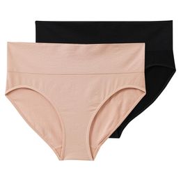 Gina Benotti 2 Shapewear-Slips mit breitem Taillenbund
