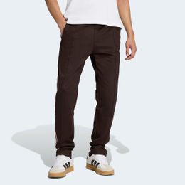 Sporthose adidas originals "BECKENBAUER TP", Herren, Gr. M, N-Gr, aurora coffee, sandy pink, normal, gr., Obermaterial: 52% Baumwolle, 48% Polyester, Hosen Sporthose