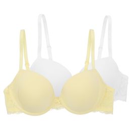 Gina Benotti 2 Damen B&uuml;gel-BHs mit Spitze