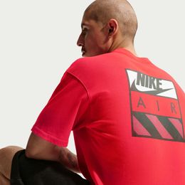T-Shirt Nike Sportswear "U NSW TEE LSE AIR BOX", Herren, Gr. S, rot (lt crimson), Obermaterial: 100% Baumwolle, normal, Rundhals, Shirts T-Shirt, Print T-Shirt, sportlicher Look