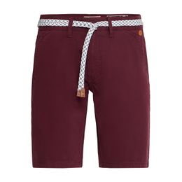 Chinoshorts Blend "Chinoshorts BHRagna", Herren, Gr. XL, N-Gr, rot (wine rot), Obermaterial: 100% Baumwolle CO., Hosen Chinoshorts
