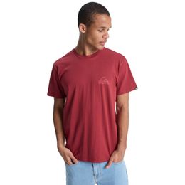 T-Shirt Quiksilver "Ev Mini Logo", Jungen, Gr. S, rot (burnt russet), Obermaterial: 70% Baumwolle, 30% Baumwolle., Shirts T-Shirt