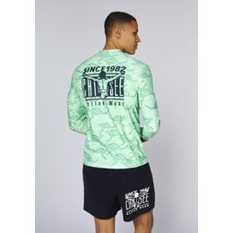 Funktionsshirt Chiemsee, Herren, Gr. L (52/54), marine gr&uuml;n, 80% Polyamid, 20% Elasthan, slim fit, Rundhals, gerader Abschluss, Shirts Funktionsshirt, - aus elastischem, schnell trocknenden Material