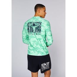 Funktionsshirt Chiemsee, Herren, Gr. XL (56/58), gr&uuml;n (marine gr&uuml;n), 80% Polyamid, 20% Elasthan, slim fit, Rundhals, gerader Abschluss, Shirts Funktionsshirt, - aus elastischem, schnell trocknenden Material