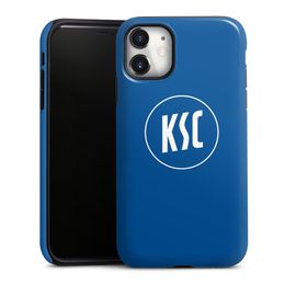 DeinDesign iPhone 11 Handy Panzer Handyh&uuml;lle robuste Outdoor H&uuml;lle Schutzh&uuml;lle gl&auml;nzend Logo Karlsruher Sc Ksc Tough Case
