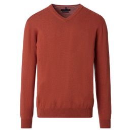 Casamoda Herren Strickpullover "Casamoda Pullover uni"orange 487, Gr. XL, 100% Baumwolle, Pullover