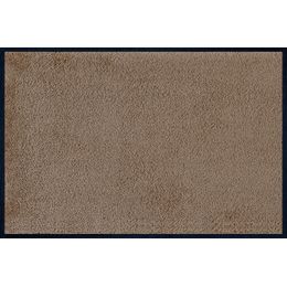 Fu&szlig;matte "Original Uni, Schmutzfangteppich" Gr. 15, beige (dunkelbeige), B:40cm H:9mm L:60cm, Kunstfaser, wash+dry by Kleen-Tex, Teppiche, Fu&szlig;matte, Schmutzmatte, rutschhemmend, auch als L&auml;ufer erh&auml;ltlich