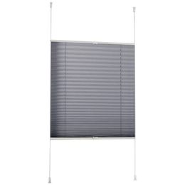 Plissee Liedeco "Klemmfix-Plissee" Gr. 5, grau, B:80cm H:130cm, Obermaterial: 100% Polyester, Plissees