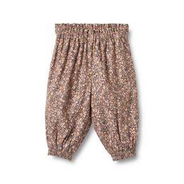 Stoffhose Wheat "Wheat Trousers Lined Polly", M&auml;dchen, Gr. 86, schwarz sea garden, 100% Baumwolle, gebl&uuml;mt, normal, Hosen Stoffhose