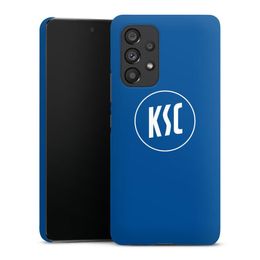 DeinDesign Galaxy A53 5G Handy Premium Case Smartphone Handyh&uuml;lle Schutzh&uuml;lle gl&auml;nzend Logo Karlsruher Sc Ksc Premium Case