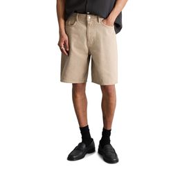 Marc O'Polo Shorts MARC O'POLO DENIM "aus robustem Bio-Baumwoll-Denim", Herren, Gr. 29, Normalgr&ouml;&szlig;en, light beige, Obermaterial: 100% Baumwolle, unifarben, relaxed fit normal, Hosen Shorts
