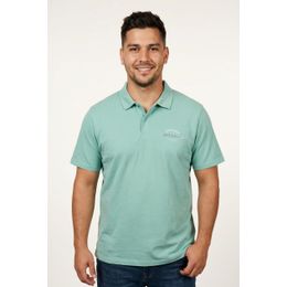 Jack & Jones PlusSize Poloshirt "JJBRANDON POLO SS PLS", Herren, Gr. 4XL, mineral blau, Jersey, Obermaterial: 100% Baumwolle, JACK & JONES PLUSSIZE, bedruckt, regular fit, Shirts
