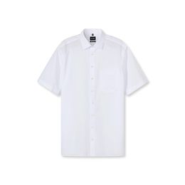 Businesshemd OLYMP "OLYMP Luxor, comfort fit - big, Kent", Herren, Gr. 49, Normaler Arm, wei&szlig;, 100% Baumwolle, Hemden