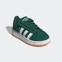 Sneaker adidas originals "CAMPUS 00S COMFORT CLOSURE ELASTIC LACE KIDS", M&auml;dchen, Gr. 30, gr&uuml;n (dunkelgr&uuml;n, ftwr wei&szlig;, gum 2), Leder, Schuhe Sneaker, f&uuml;r Kinder & Jugendliche