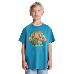 T-Shirt DC Shoes "Brap The Ride", Jungen, Gr. 10(140-148cm), storm blau, Obermaterial: 75% Baumwolle, 25% Baumwolle., Shirts T-Shirt