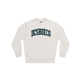 Sweatshirt DC Shoes "Varsity", Herren, Gr. L, grau (snow heather), Obermaterial: 80% Baumwolle, 20% Polyester., Sweatshirts Sweatshirt