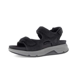Trekkingsandale Gabor "Trekkingsandale", Damen, Gr. 37,5, schwarz, Schuhe