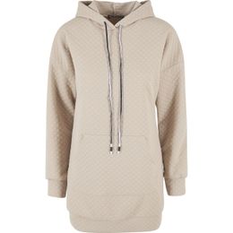 Kapuzenpullover CLOUD 5IVE "CLOUD 5IVE Damen", Damen, Gr. S, beige, 100% Polyester, unifarben, loose fit, ohne Ausschnitt, Pullover Kapuzenpullover