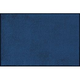 Fu&szlig;matte "Original Uni, Schmutzfangteppich" Gr. 15, blau, B:40cm H:9mm L:60cm, Kunstfaser, wash+dry by Kleen-Tex, Teppiche, Fu&szlig;matte, Schmutzmatte, rutschhemmend, auch als L&auml;ufer erh&auml;ltlich