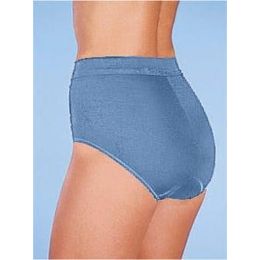 Taillenslip Speidel, Damen, Gr. 40/42, 3 Stk., bunt (ros&eacute;, bleu, taupe), 100% Baumwolle, Unterhosen Taillenslip