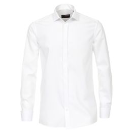 Businesshemd Casamoda "Casamoda Businesshemd uni", Herren, Gr. 38, Normalgr&ouml;&szlig;en, wei&szlig;, 100% Baumwolle, unifarben, comfort fit, Hemden
