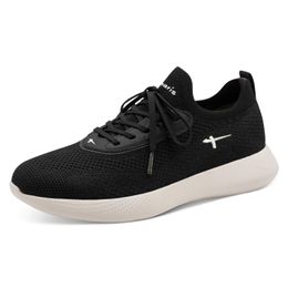 Slip-On Sneaker Tamaris, Damen, Gr. 42, schwarz, Lederimitat, Textil, unifarben, Schuhe, Freizeitschuh, Slipper, Halbschuh in veganer Verarbeitung