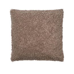 Blomus Fellkissenbezug Teddy, Taupe, Textil, rechteckig, 50x50 cm, Wohntextilien, Bez&uuml;ge, Kissenbez&uuml;ge
