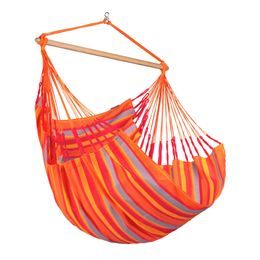 La Siesta H&auml;ngesessel Comfort Hammock Echtholz Gelb/Orange/Rot/Grau