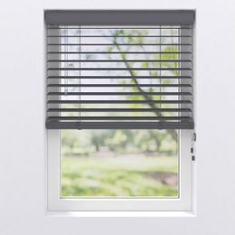 Jalousie PVC-JAL Holz 50mm Anthrazit ca. 180x175cm