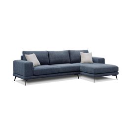 ECKSOFA MEDIOLANE 4-Sitzer, dunkelblau