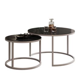 COUCHTISCH CIRI 2-in-1 GLAS KASCHMIR
